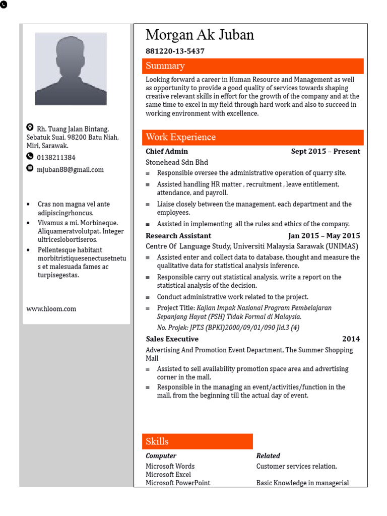 Resume Flyer | Download Free PDF | Business | Computing