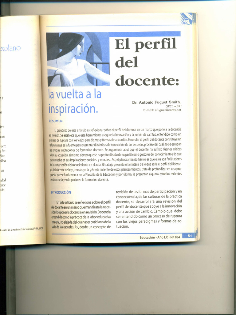Perfil Del Docente | PDF