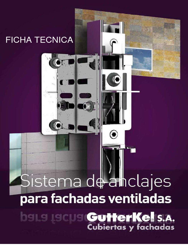 SFV - Gutterkel. Ficha Tecnica Sistema de Fachada Ventilada Porcelanicos y Piedra | PDF | Acero ...