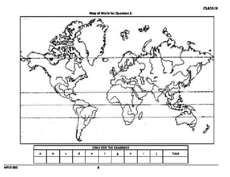 ICSE World Map | PDF