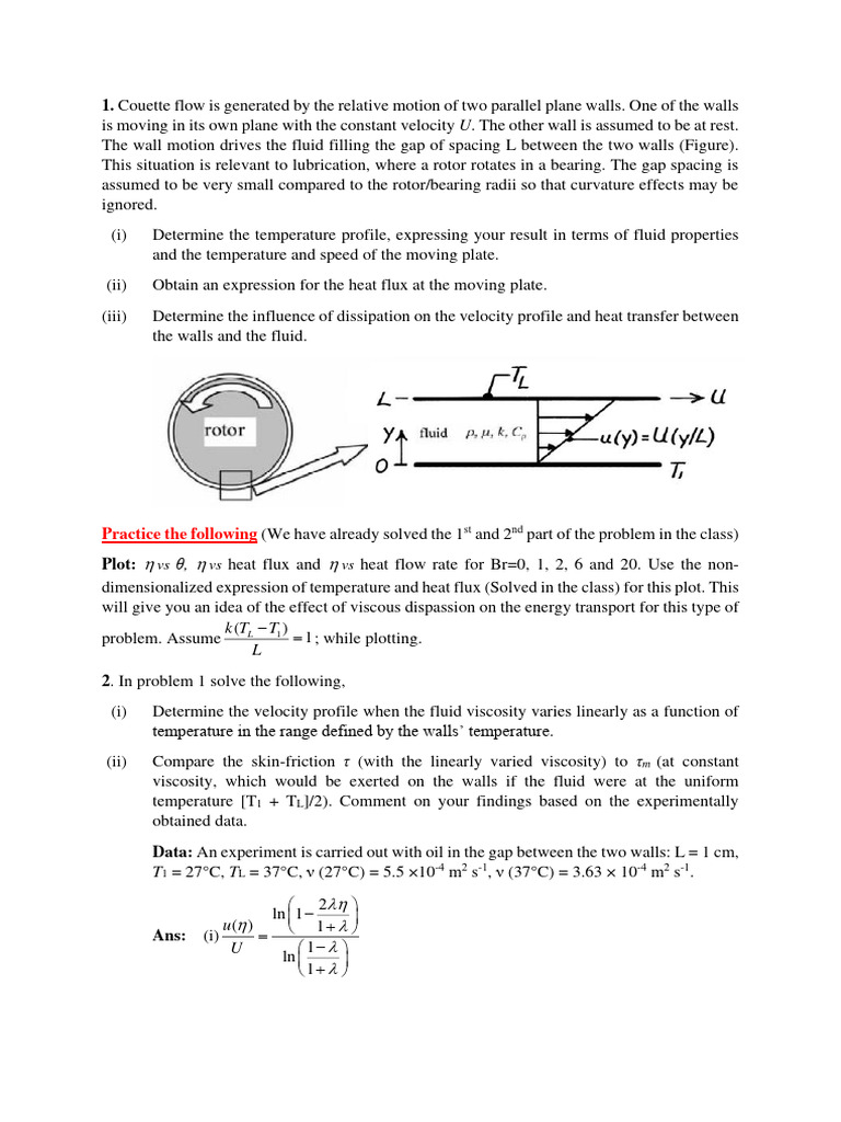 Problems - Set 1 MC | PDF | Viscosity | Heat