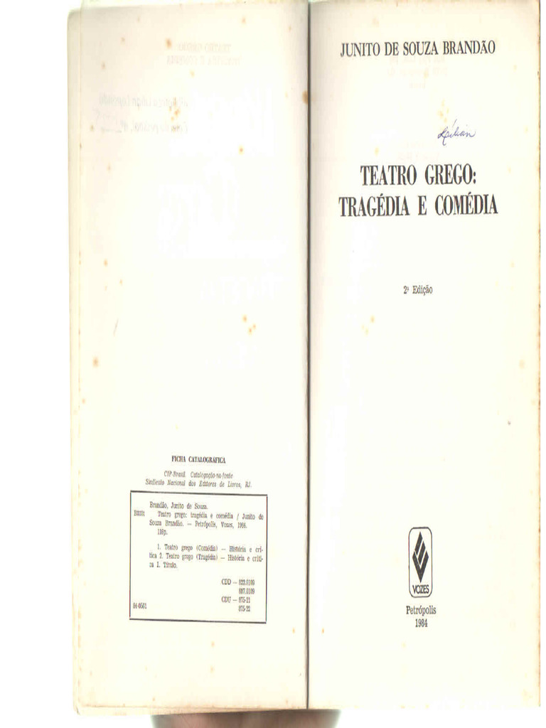 TeatrogregoTRAGdipo Junito Brando | PDF