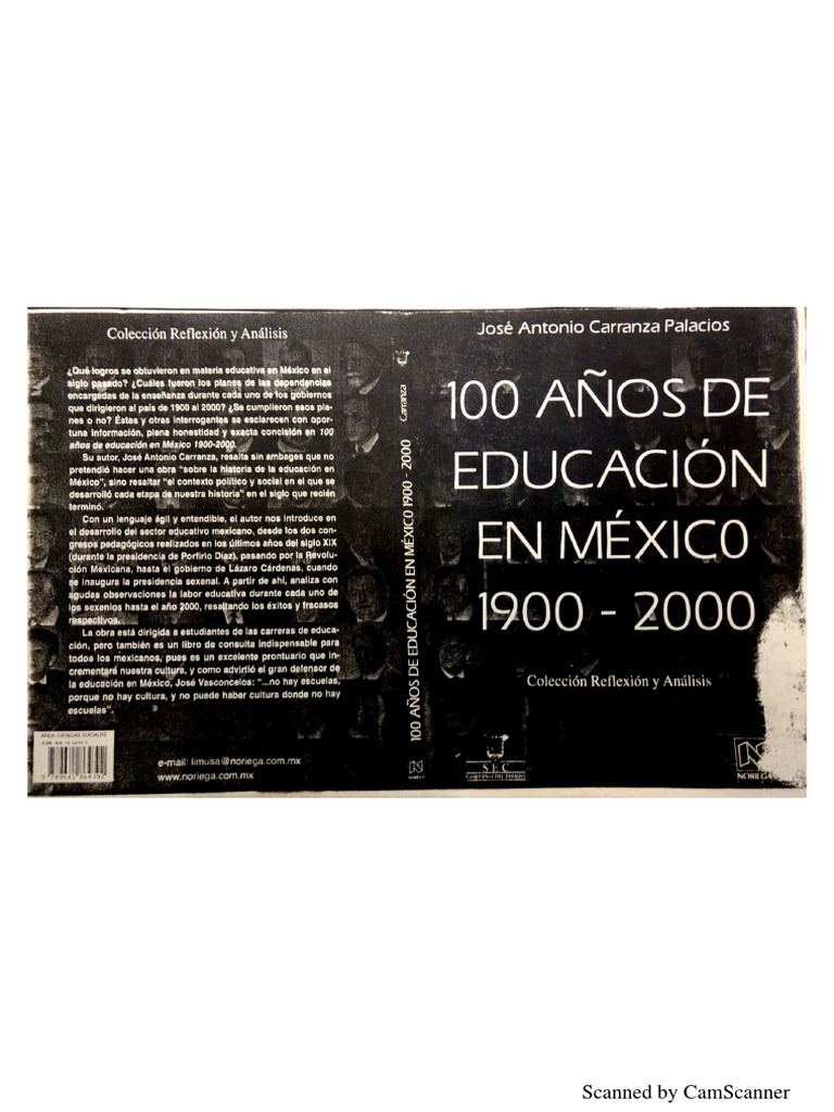 100 Años de Educación en México Libro | PDF