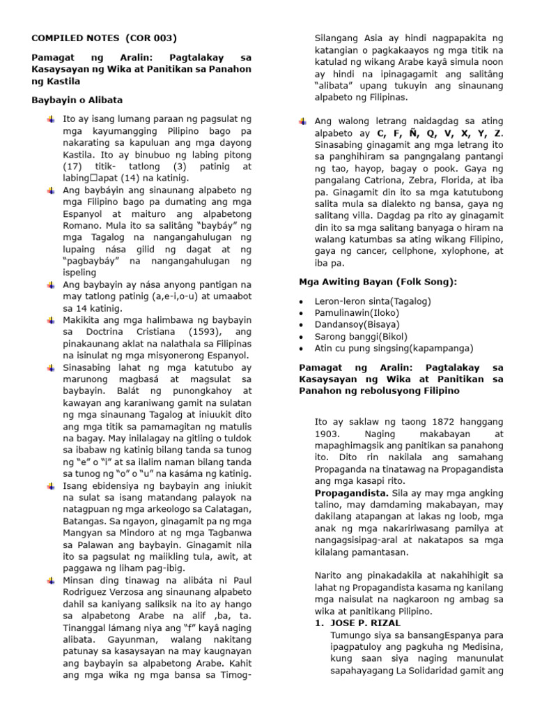 COMPILED NOTES Second Periodical | PDF