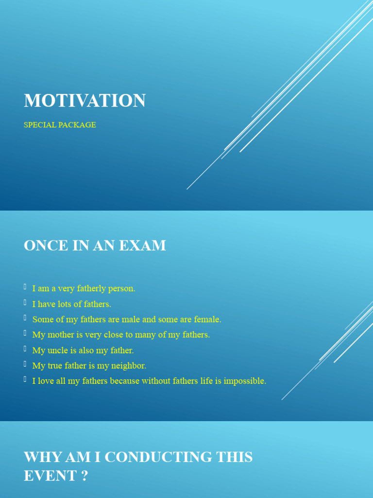 Motivation I | PDF | Motivation | Motivational