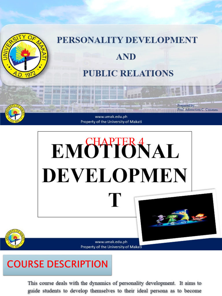 MODULE 4 Emotional Development | PDF | Stress (Biology) | Emotions