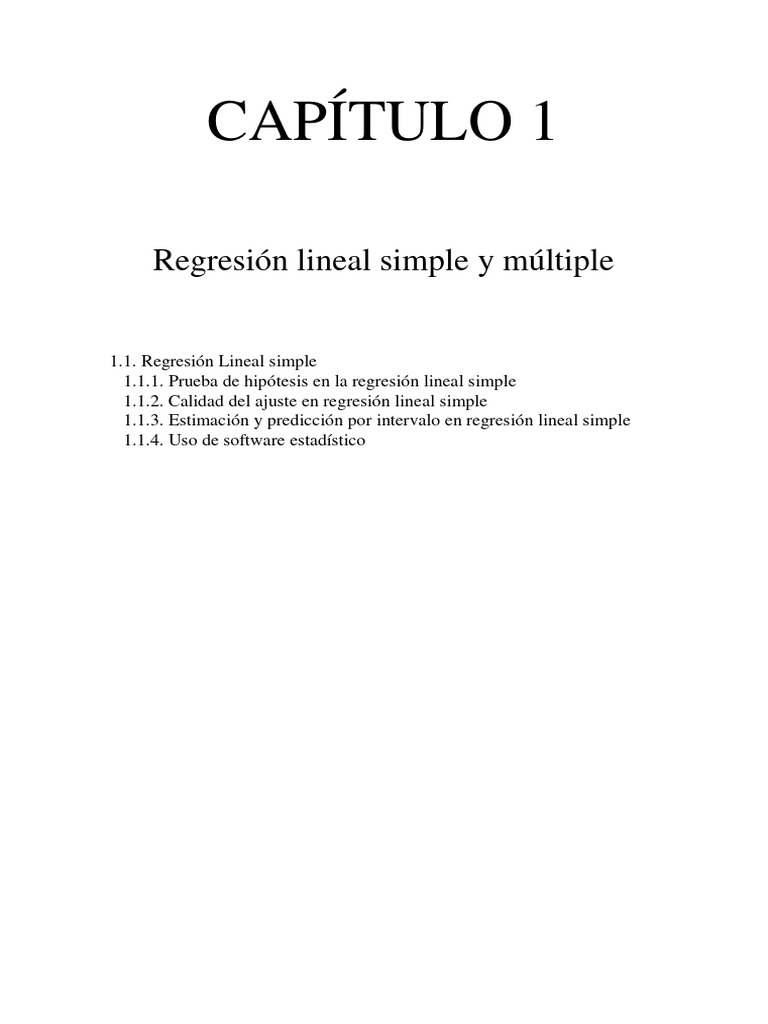 U1 y U2 Regresion Lineal Simple y Multiple | PDF | Valor P | Regresión lineal