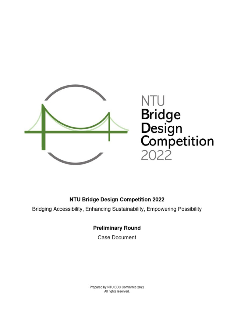 NTU BDC '22 Preliminary Round Case Document | PDF | Bridge | Carbon Dioxide
