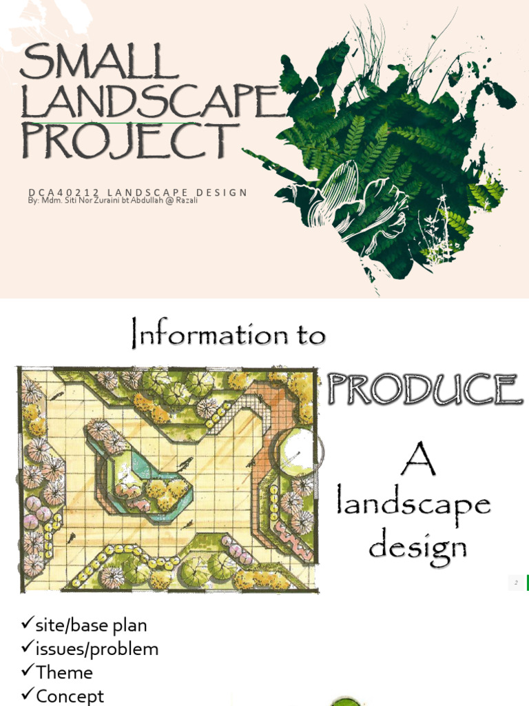 w4-w5 Small Landscape Project | PDF