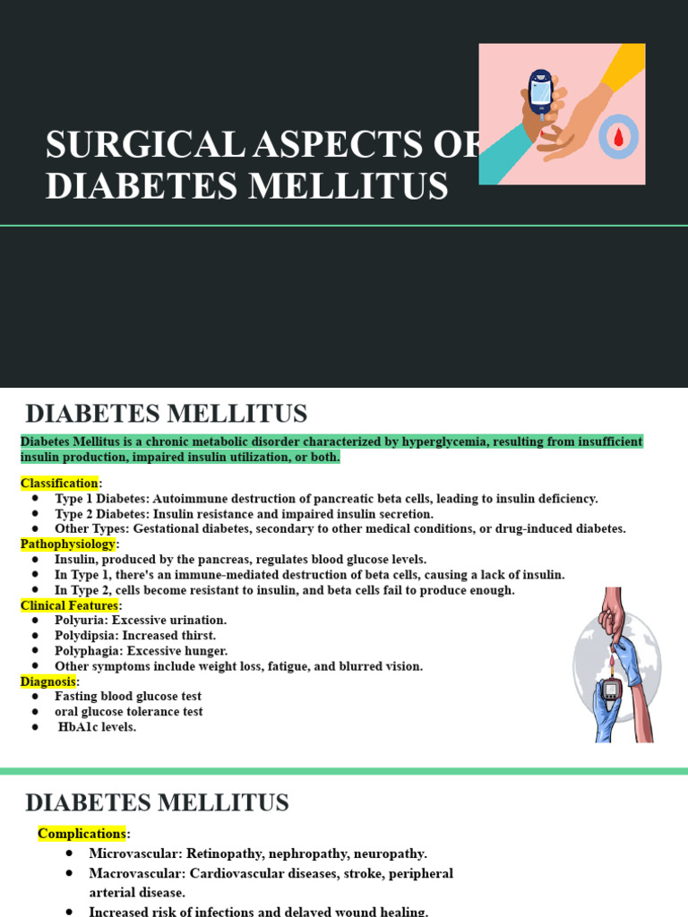 Clinical Features of Diabetes Mellitus | PDF | Bariatric Surgery ...