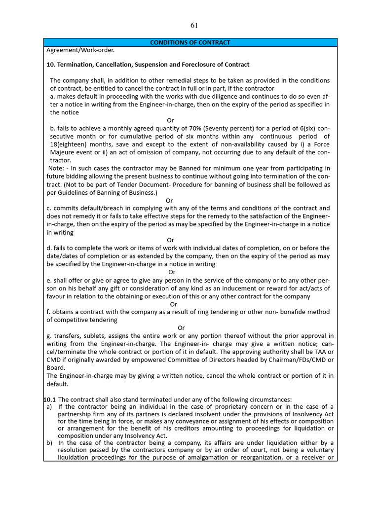 Conditions of Contract - Proforma | PDF | Employment | Insurance