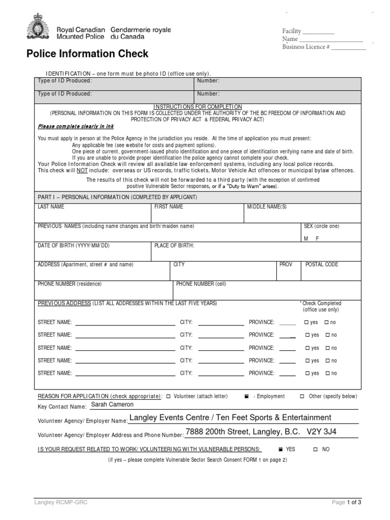 CRC Application Form | PDF | Criminal Record | Pardon