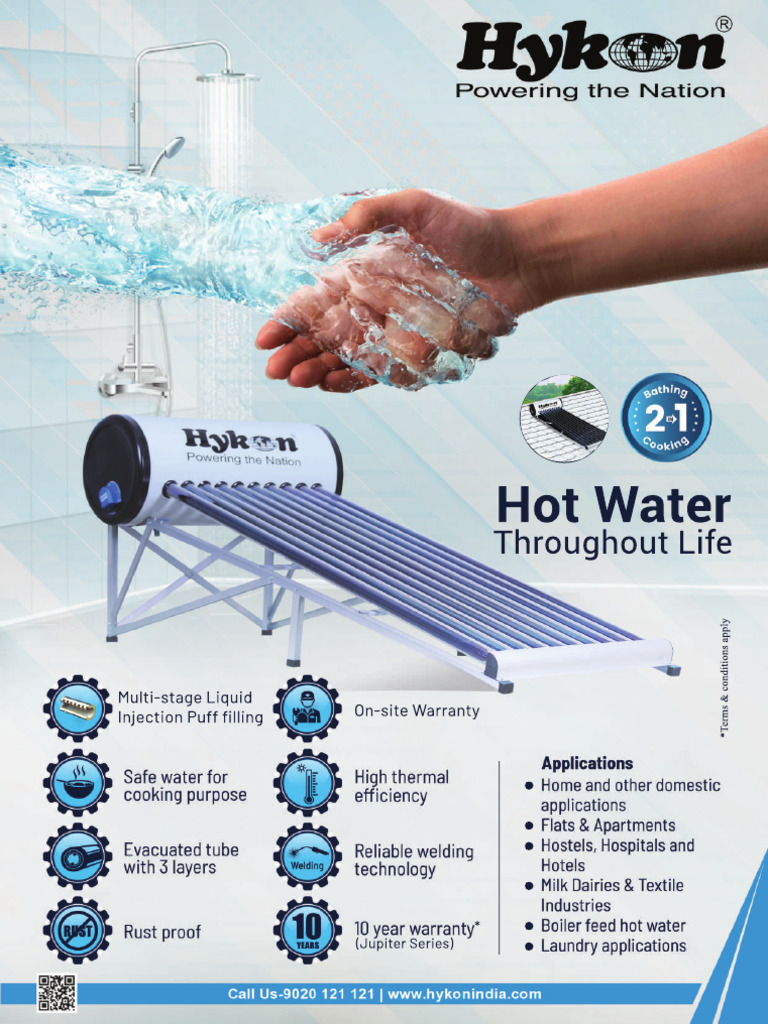 Solar Water Heater BROCHURE | PDF
