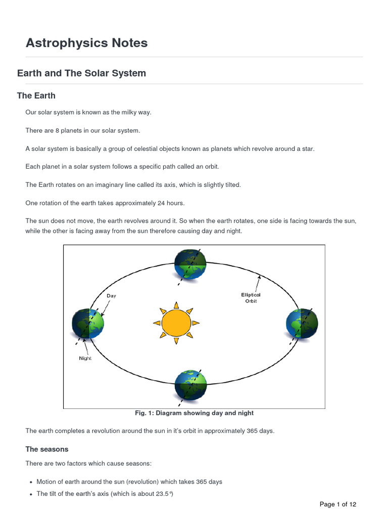 Astrophysics Notes MYP | PDF | Planets | Stars
