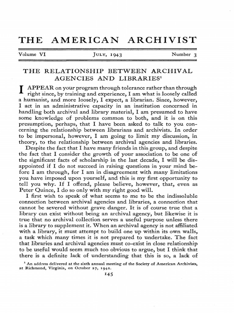 American Archivist | PDF | Archivist | Libraries