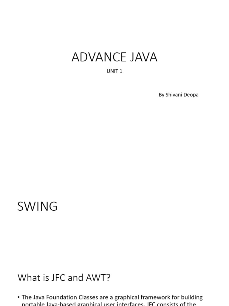 Java Unit1 Pdf Data Management Software Computer Science 