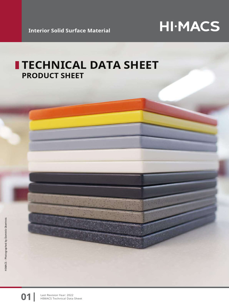 HIMACS Solid Surface Material Overview | PDF | Sheet Metal | Acrylic Paint