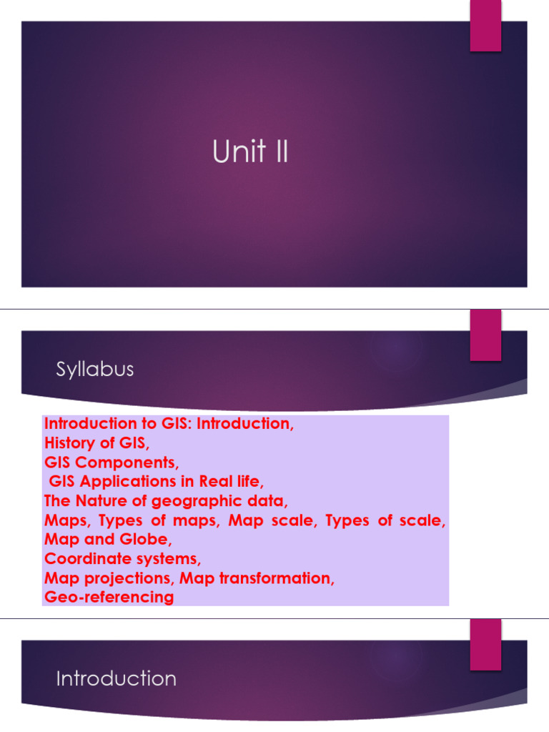 Unit Ii Gis | PDF | Geographic Information System | Geography