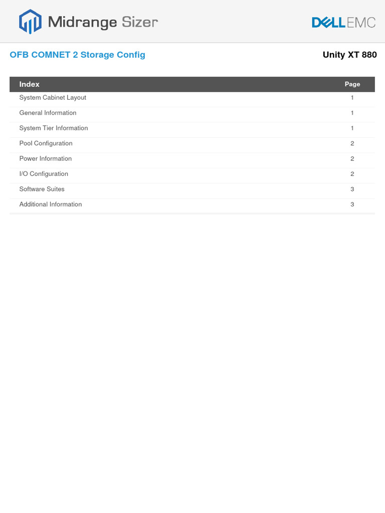 OFB COMNET 2 Storage Config Unity XT 880 | PDF | Computer Data Storage ...