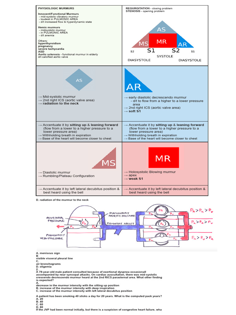 Written Revalida Rationale Scratch | PDF | Angiology | Circulatory System