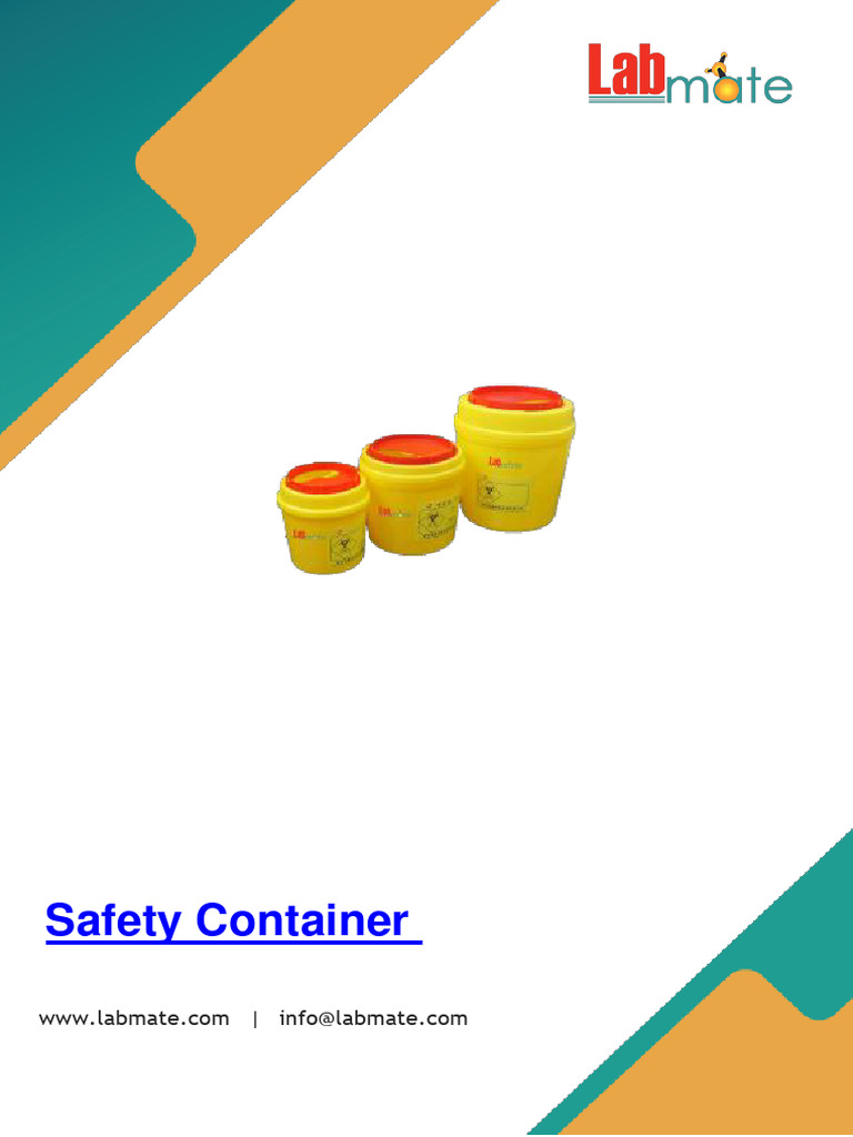 1L Yellow Safety Container for Hazardous Liquids | PDF