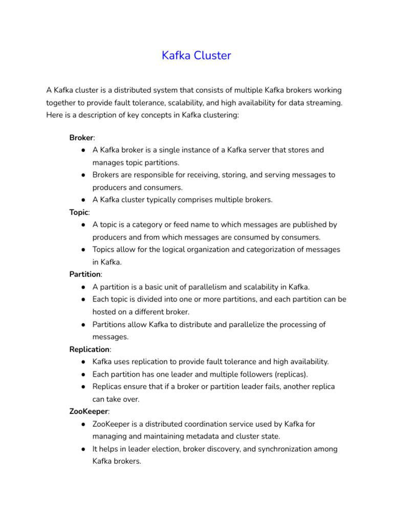 Kafka Cluster | PDF | Transport Layer Security | Telecommunications