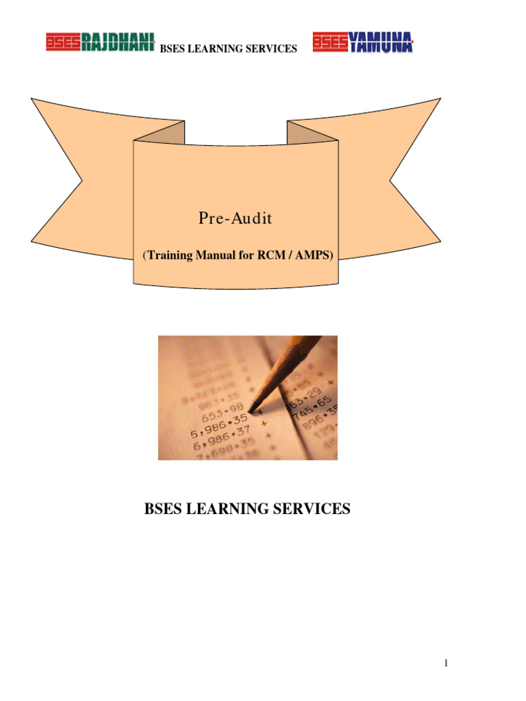 Training Manual For AMPS | PDF | Personal Computers | Audit