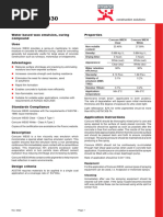 Fosroc Concure WB - TDS | PDF | Concrete | Materials