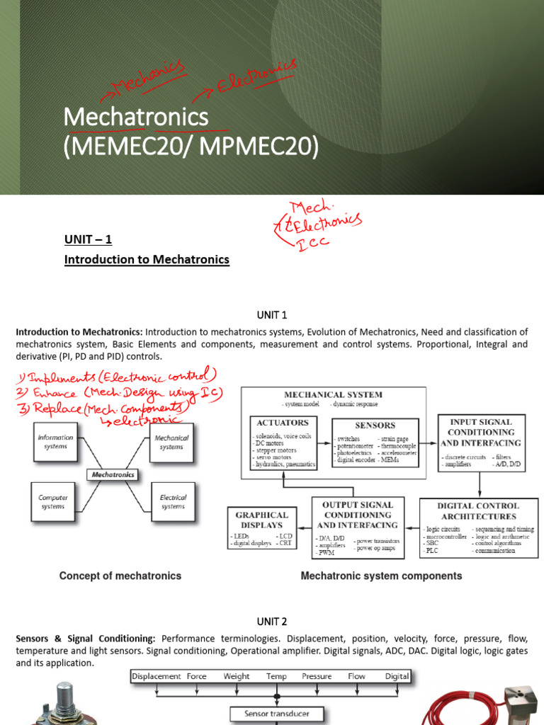Mechatronics | PDF | Mechatronics | Actuator