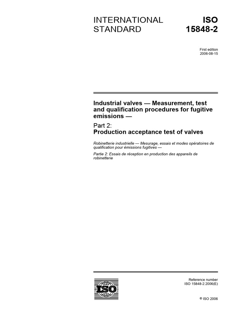 Iso 15848-2 Part-2 (2006) | PDF | International Organization For ...