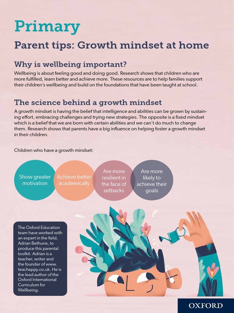 Primary Wellbeing Parent Toolkit | PDF | Mindset | Emotions