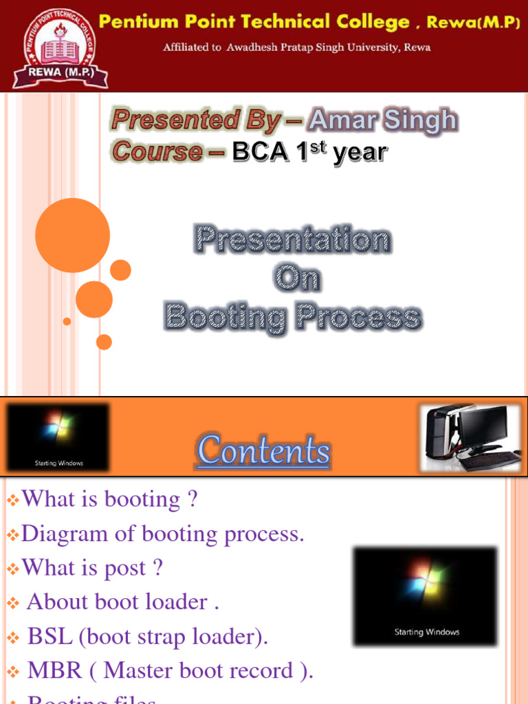 Booting Process Overview and Types | PDF | Computers