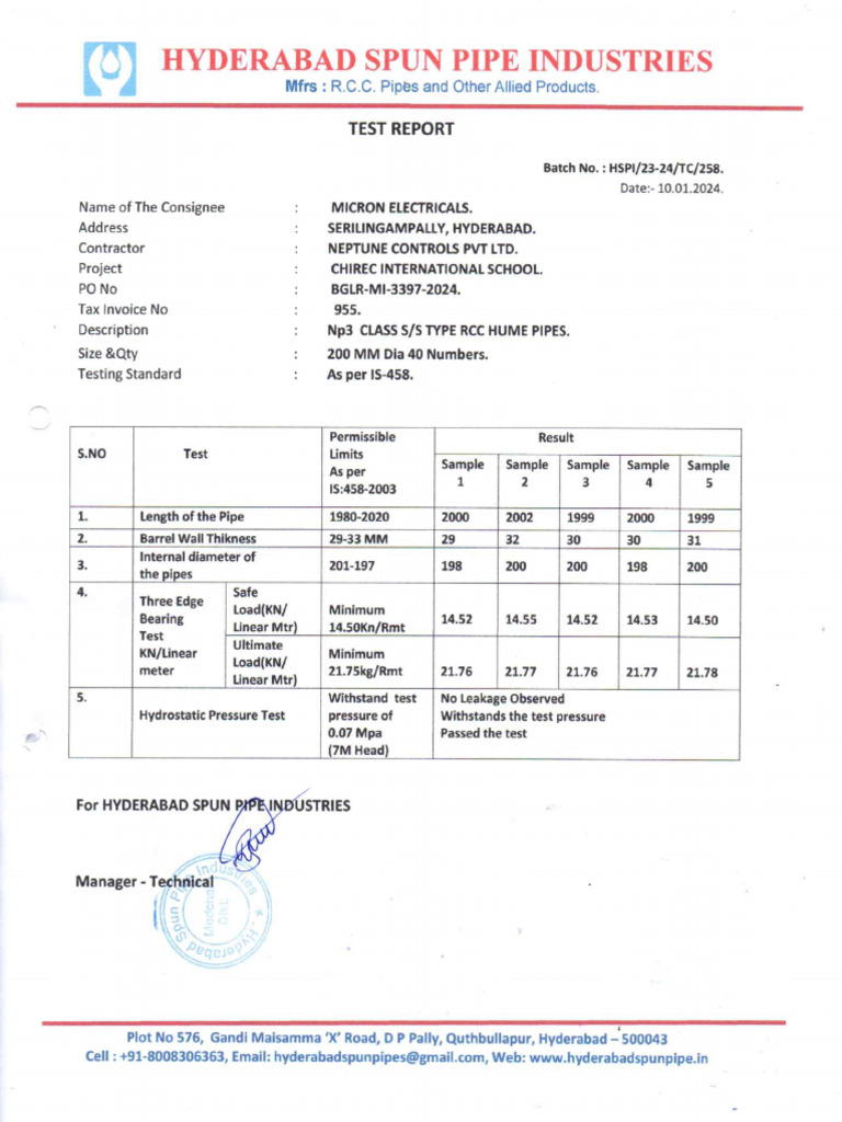 Neptune Test Report | PDF