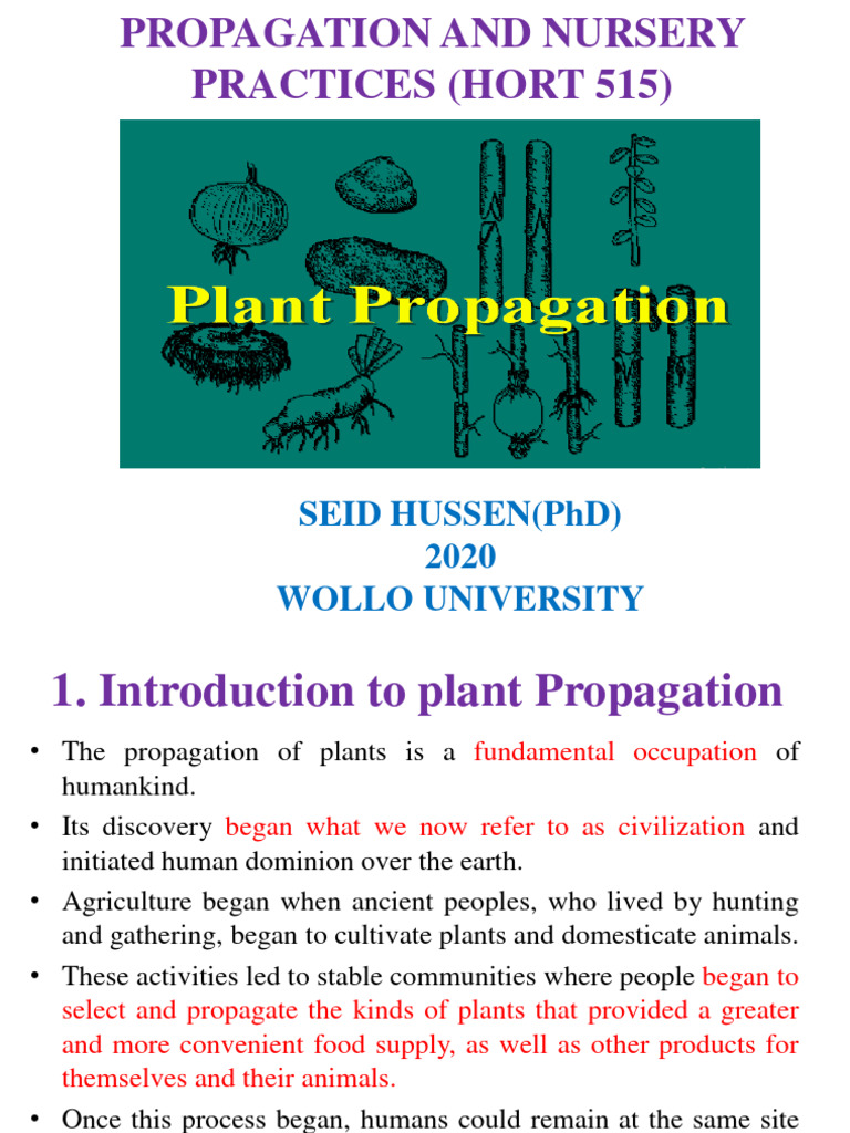 Chapter 1-3 Propagation and Nursery Practice | PDF | Compost | Plant ...