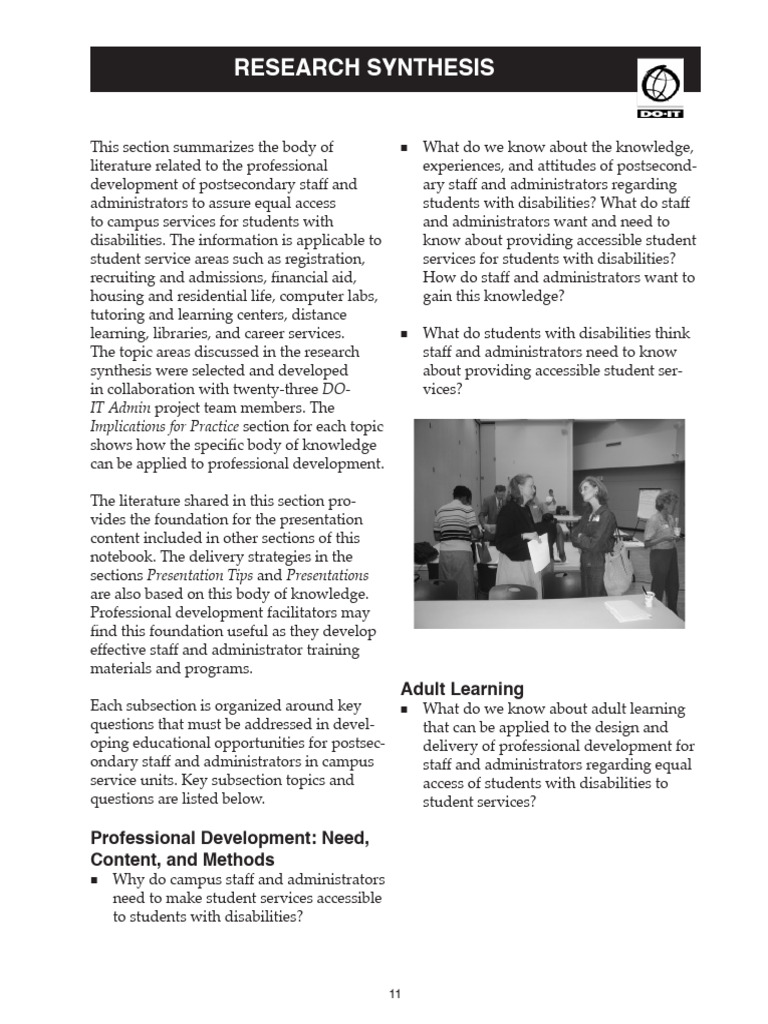 synthesis | PDF | Learning | Disability