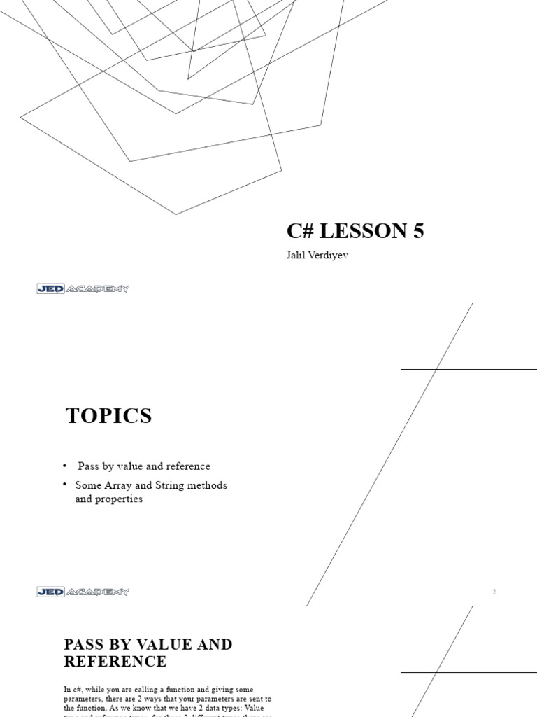 C Lesson 5 Download Free Pdf Parameter Computer Programming C Sharp Programming Language
