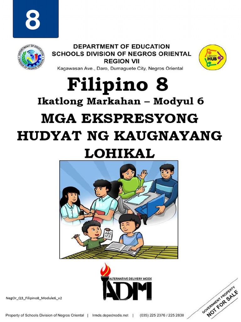 NegOr Q3 Filipino8 Module6 v2 | PDF
