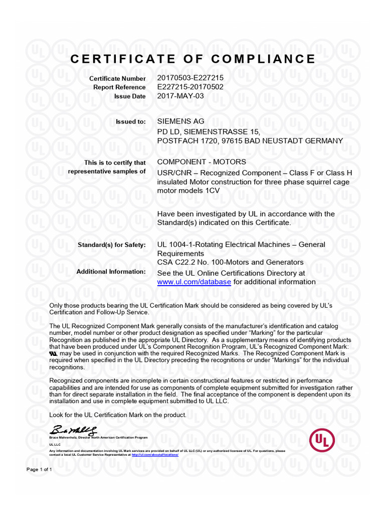 UL Certificate | PDF | Safety | Electrical Engineering