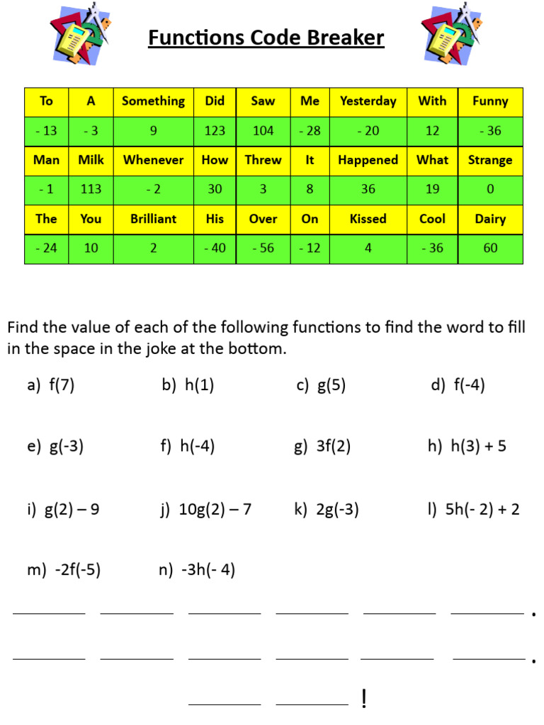 Functions Codebreaker | PDF