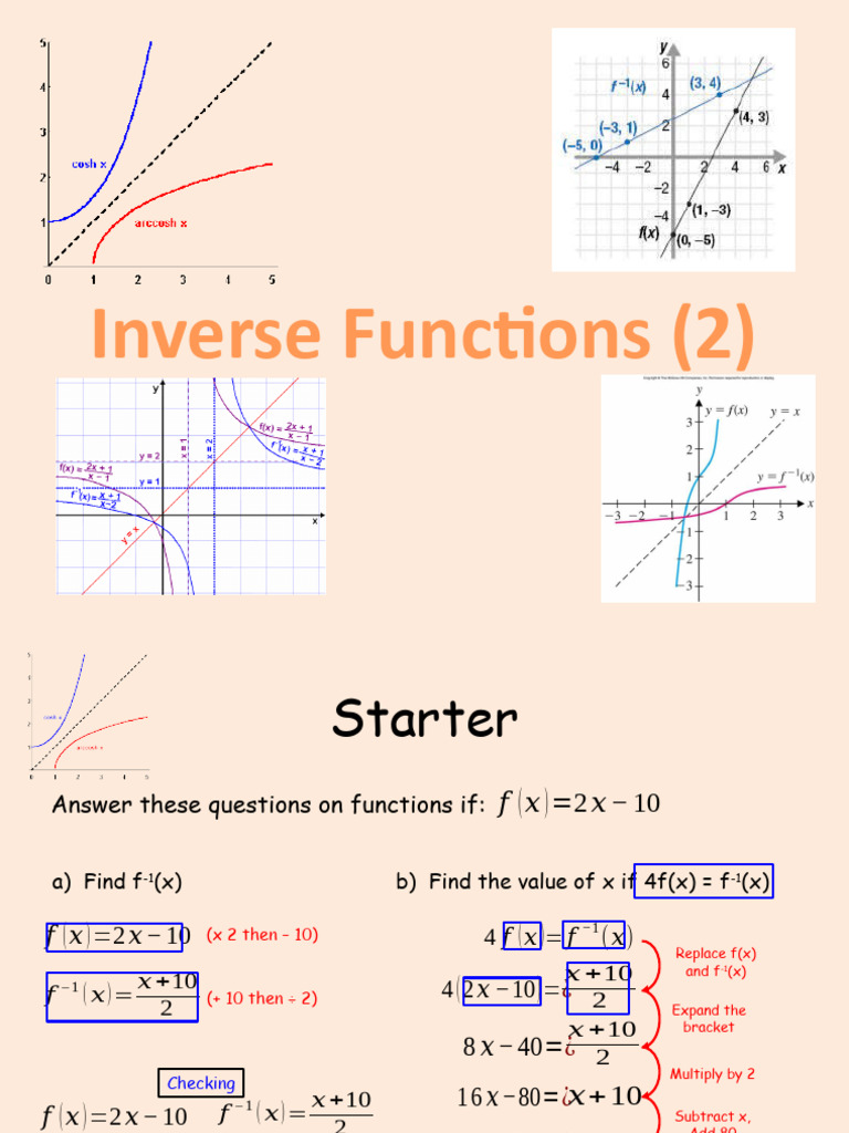 L4, Inverse Functions | PDF | Function (Mathematics) | Multiplication