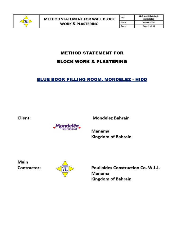 Block Works & Plastering | PDF | Concrete | Plaster