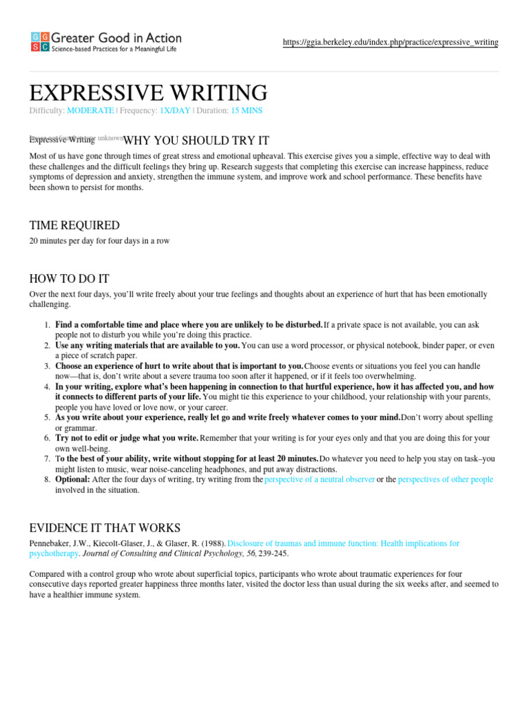 EXPR WRIT - Expressive Writing - SCRIPT - BUENISIMO | PDF ...