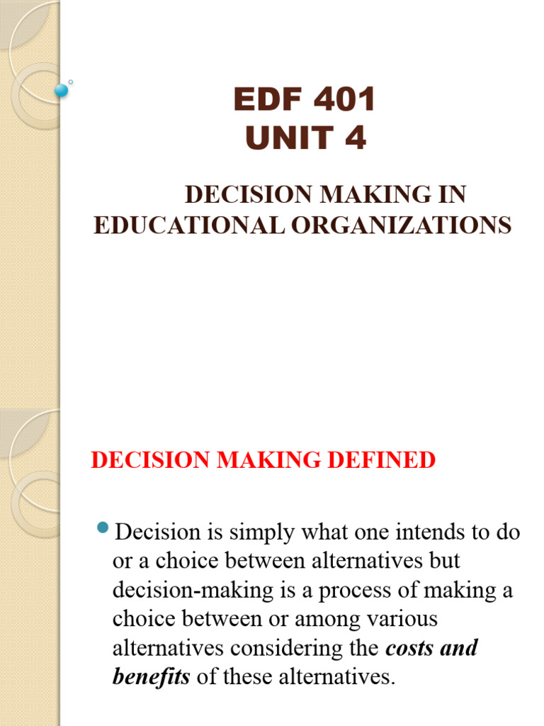 Decision Making | PDF | Decision Making | Cognition