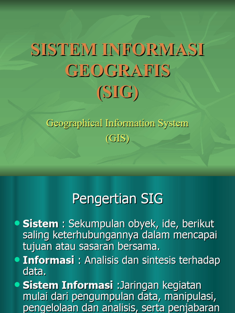 3 Sistem Informasi Geografis | PDF