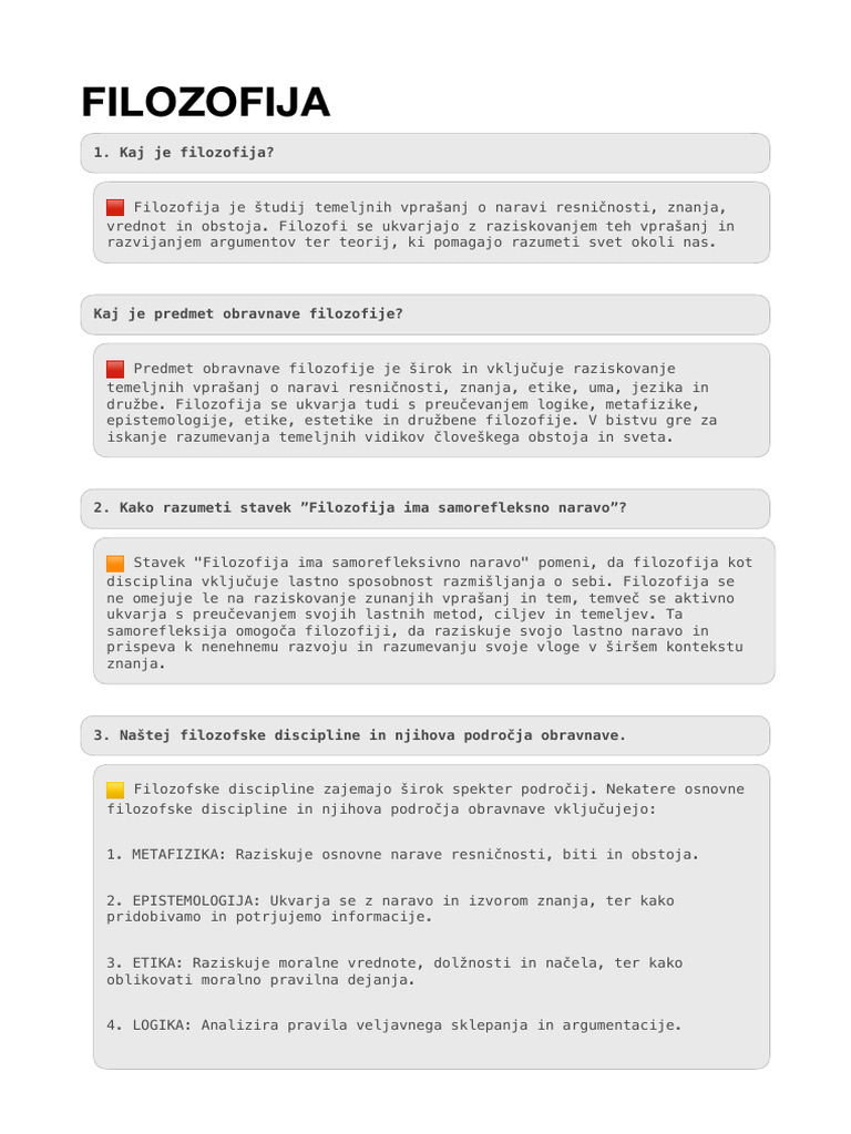 FILOZOFIJA | PDF