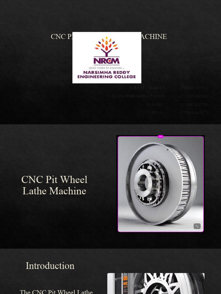 CNC Pit Wheel Lathe Machine | PDF | Machining | Numerical Control