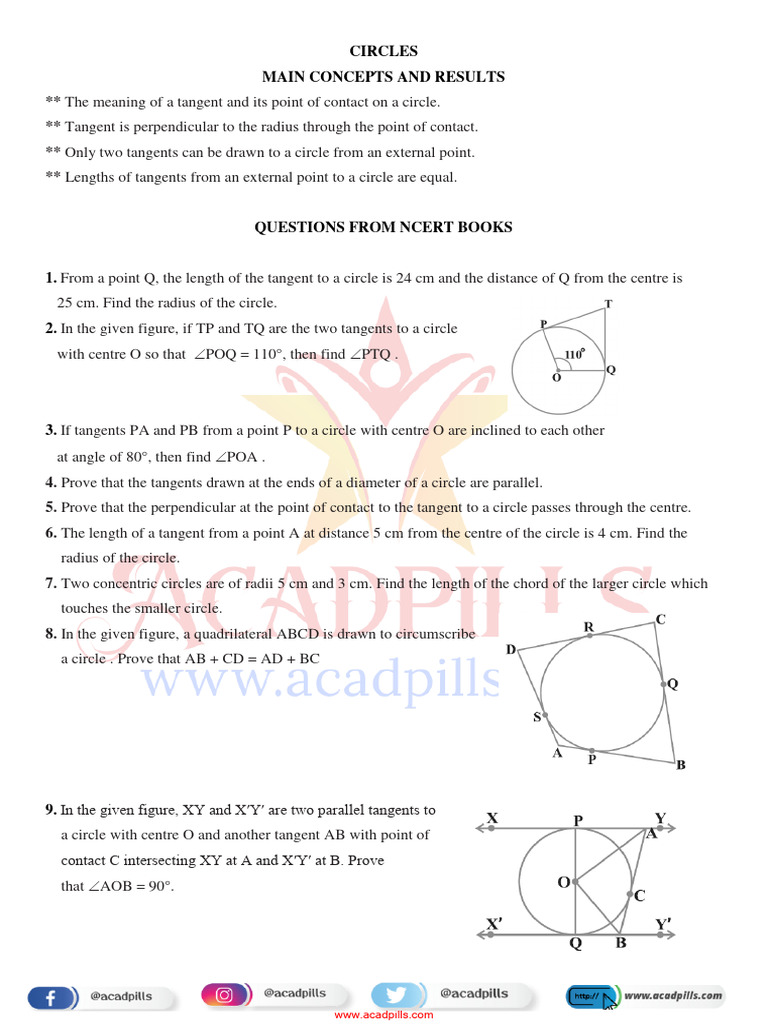 Circles | PDF | Circle | Analytic Geometry