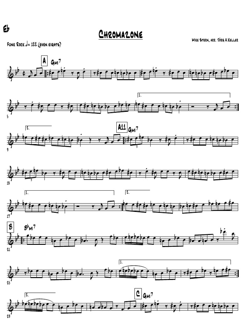 Mike Stern Chromazone Alto Sax | PDF | Loisirs