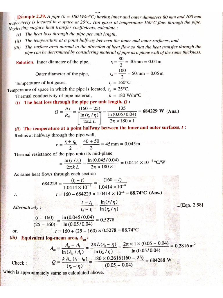 Heat Transfer Previous Questions | PDF