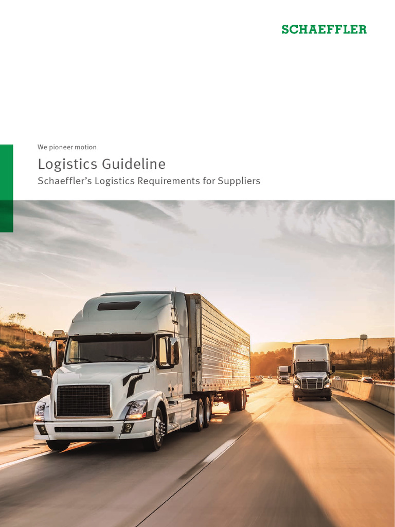 Logistics Guideline en | PDF | Electronic Data Interchange | Logistics